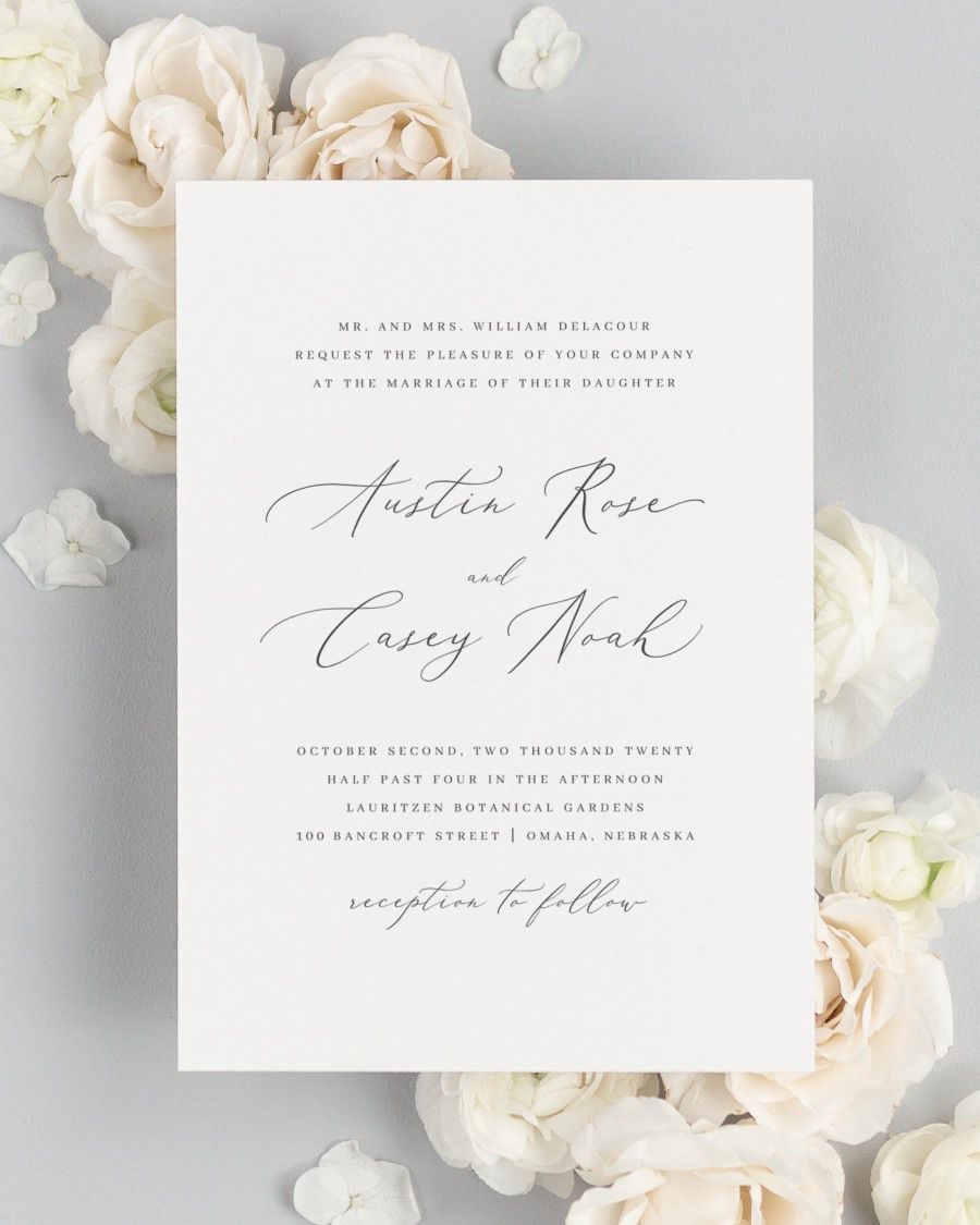 Modern Script Wedding Invitations in Aqua | Shine Wedding Invitations