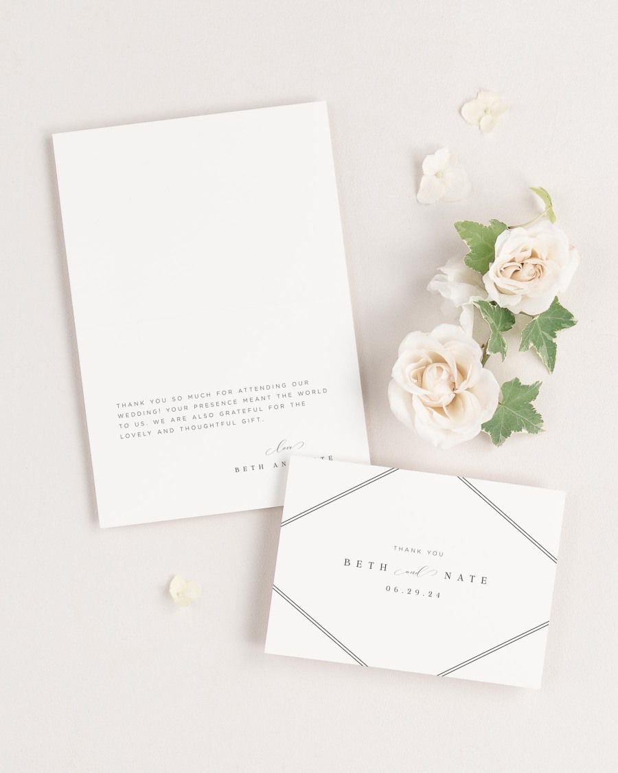 Bethany Wedding Thank You Cards | Shine Wedding Invitations