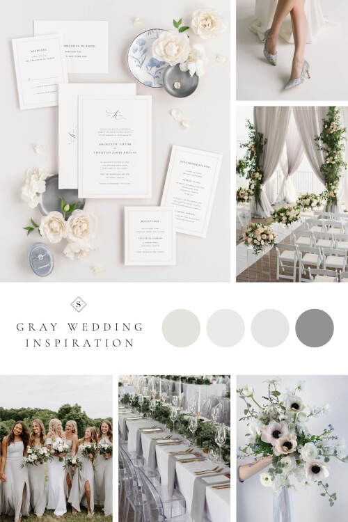 Silver Wedding Inspiration | Shine Wedding Invitations