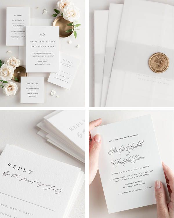 Top 13 Letterpress Wedding Invitations for 2024 | Shine Wedding Invitations