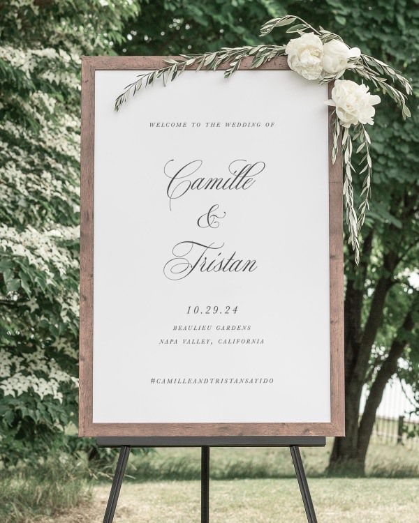 Camille Welcome Signs | Shine Wedding Invitations