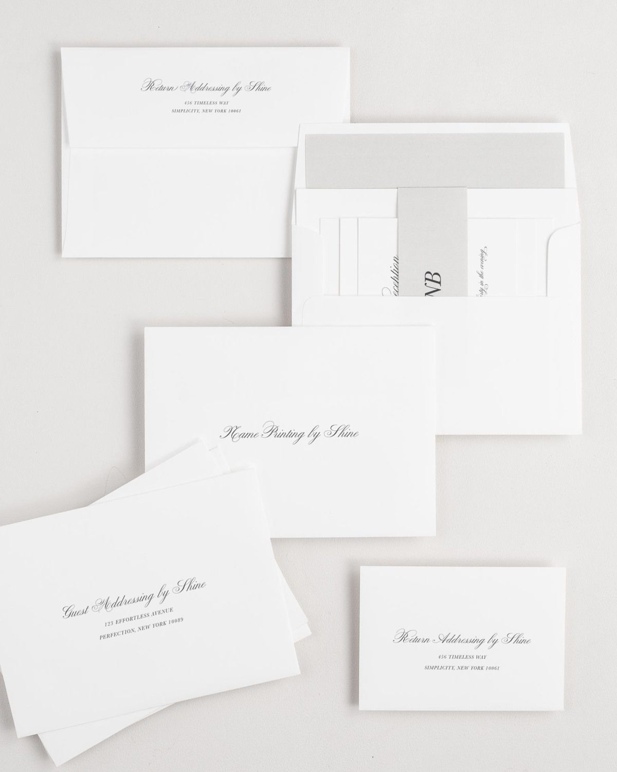 Classic Script Wedding Invitations | Shine Wedding Invitations