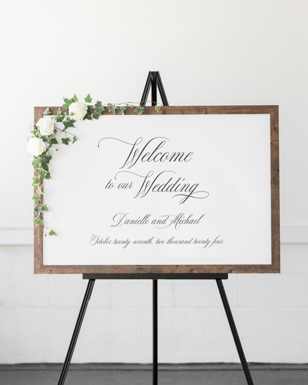 Danielle Welcome Signs | Shine Wedding Invitations
