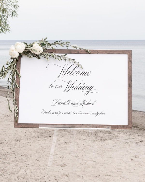 Danielle Welcome Signs | Shine Wedding Invitations