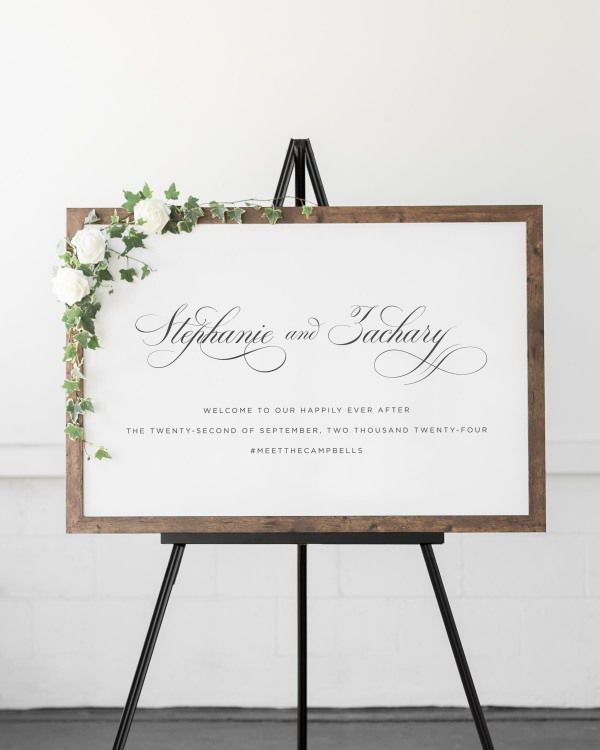 Delicate Elegance Welcome Signs | Shine Wedding Invitations