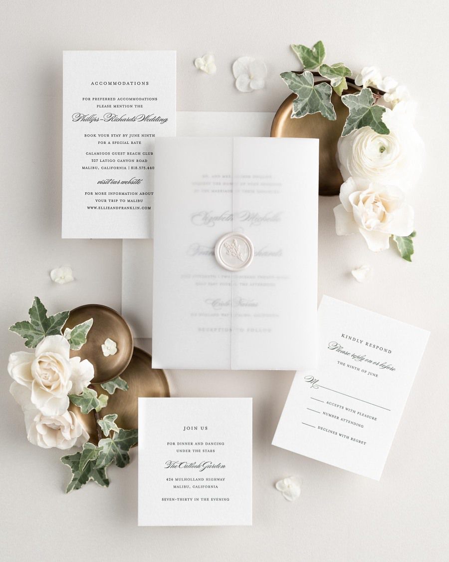 Traditional and Elegant Letterpress Wedding Invitations | Shine Wedding ...