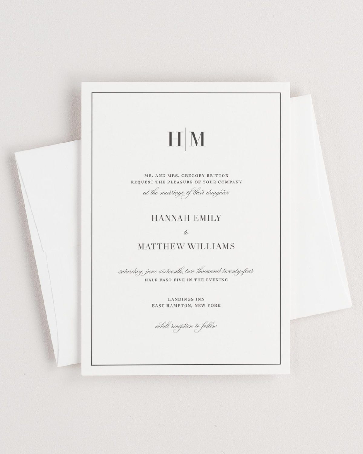 Monogram Wedding Invitations | Shine Wedding Invitations