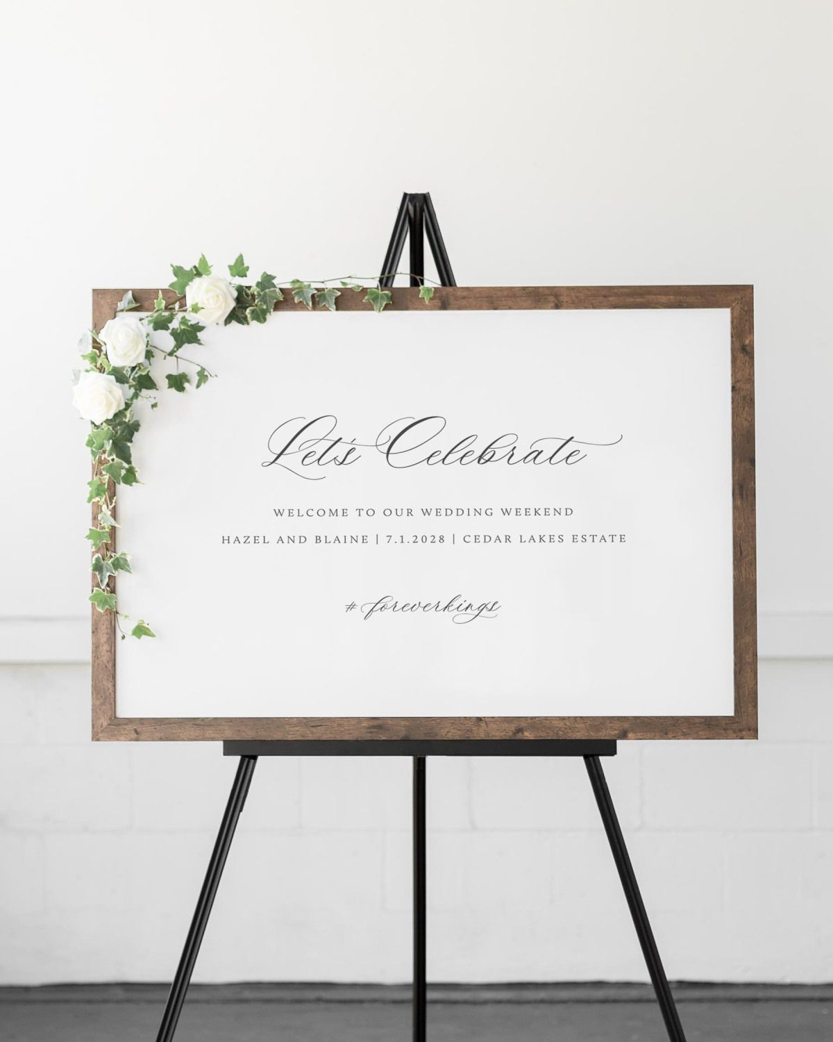 Hazel Welcome Signs | Shine Wedding Invitations