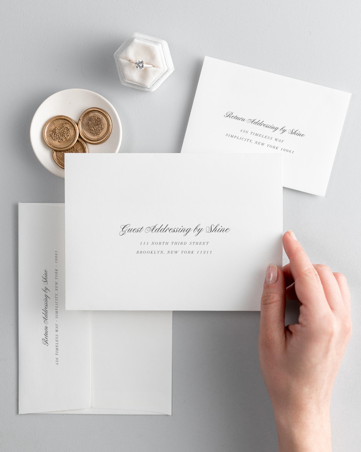 Jennifer Letterpress Wedding Invitations | Shine Wedding Invitations