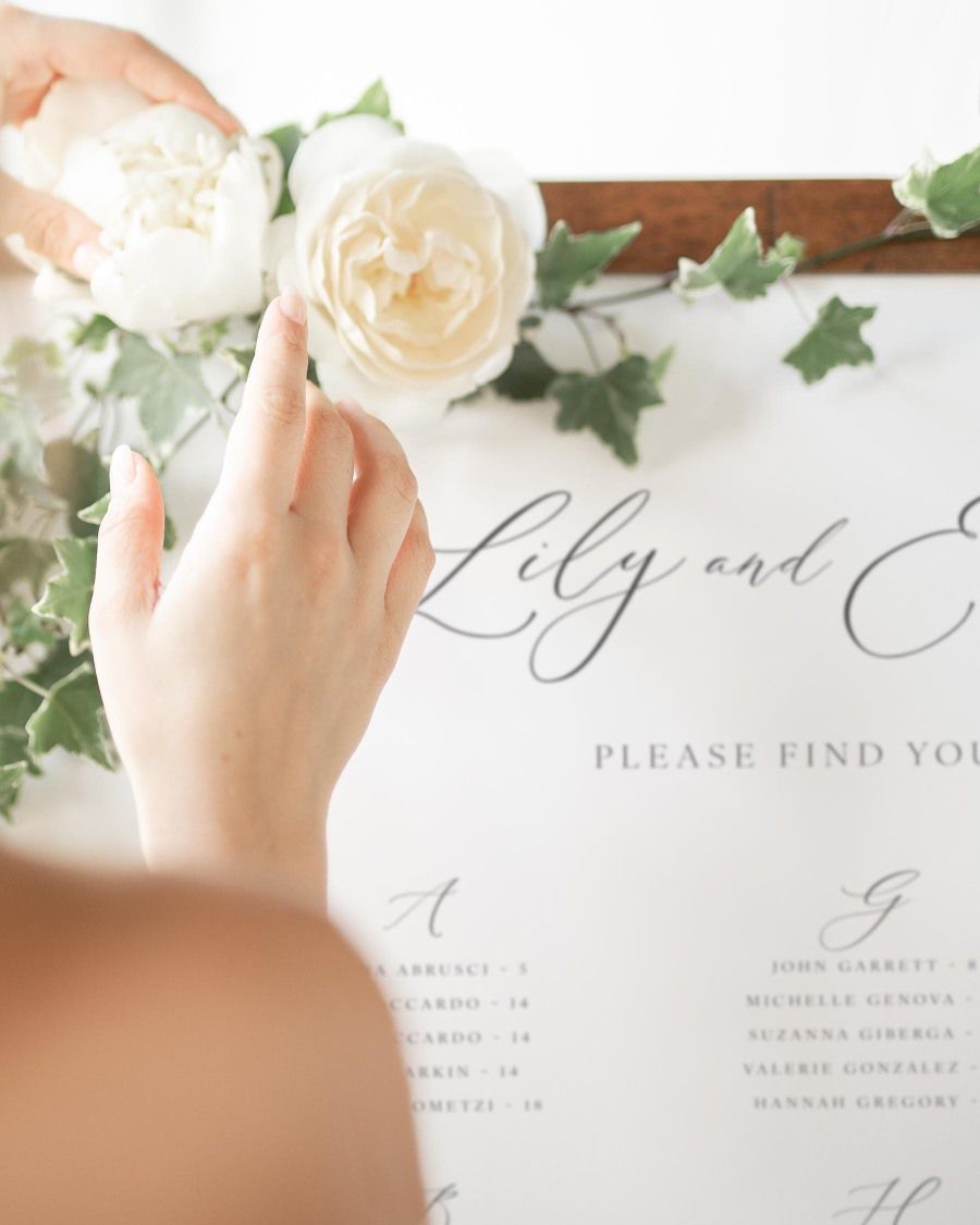 Lily Seating Charts | Shine Wedding Invitations