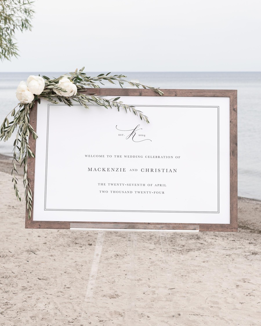 Mackenzie Welcome Signs | Shine Wedding Invitations