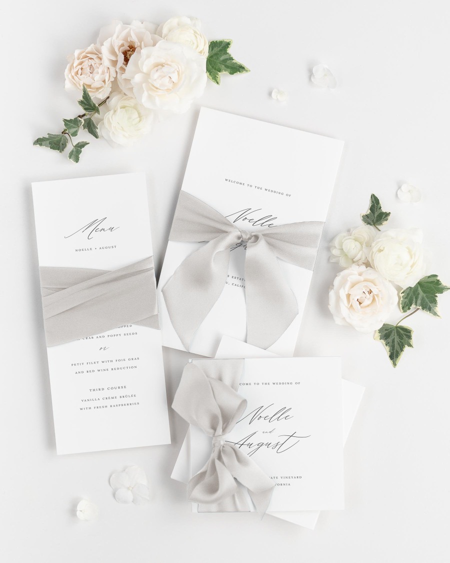 Mink Silk Ribbon | Shine Wedding Invitations
