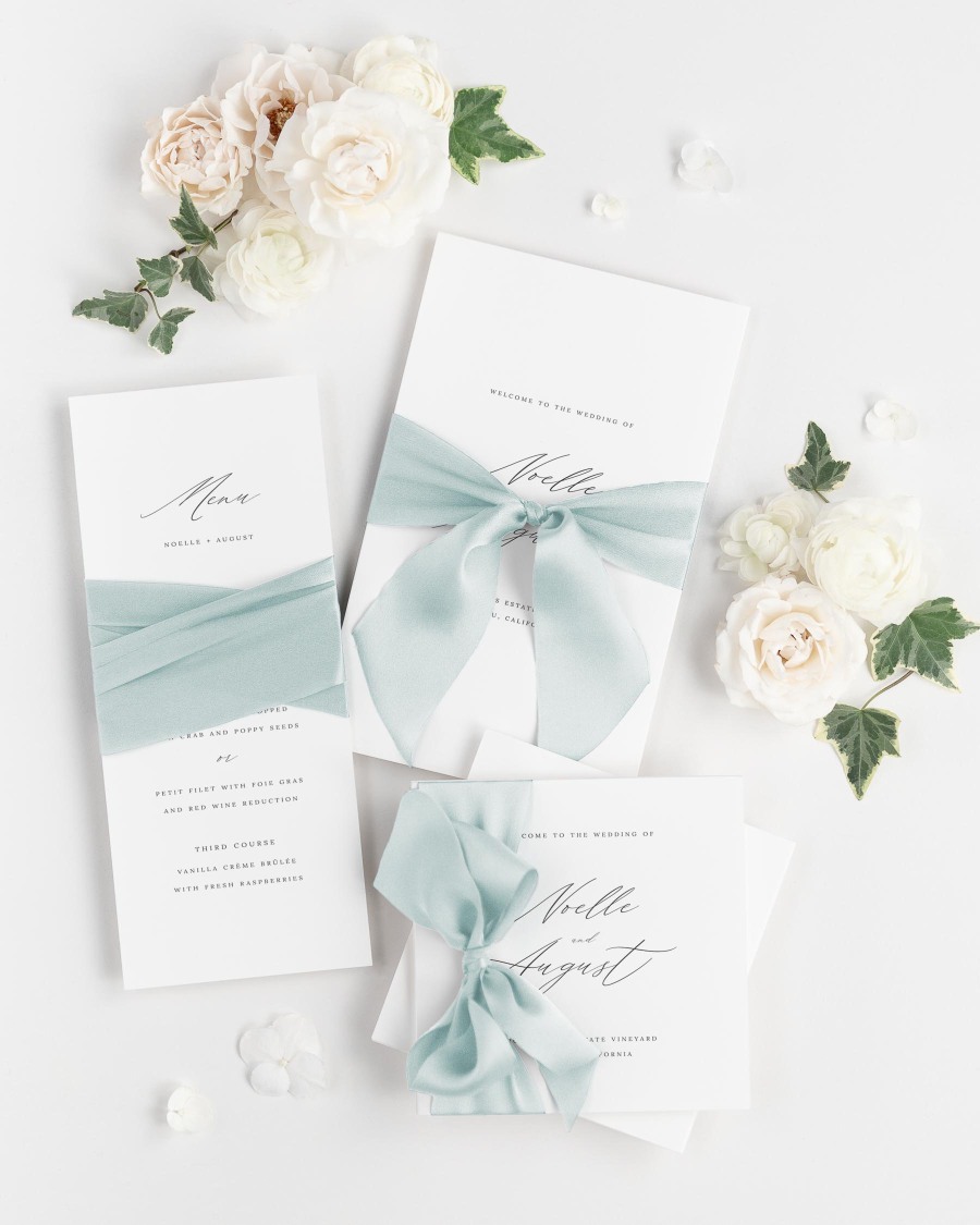 Mist Silk Ribbon | Shine Wedding Invitations