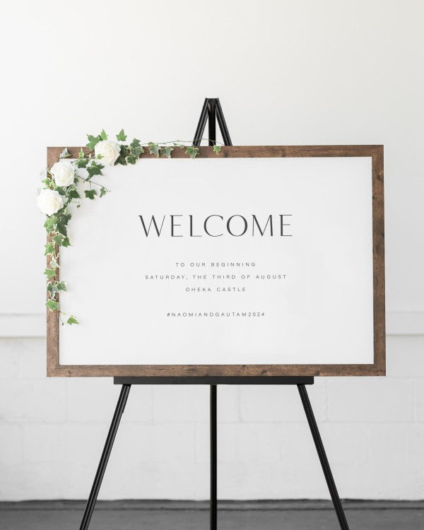 Naomi Welcome Signs | Shine Wedding Invitations