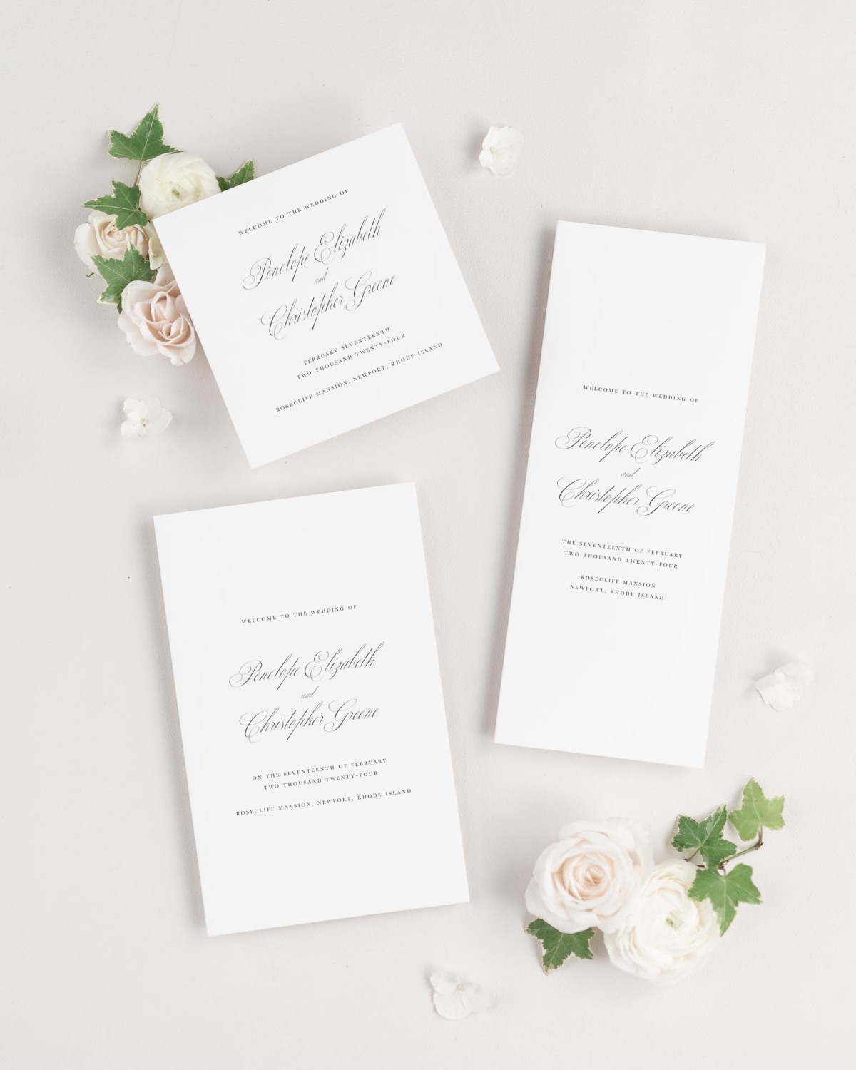 Penelope Wedding Programs | Shine Wedding Invitations