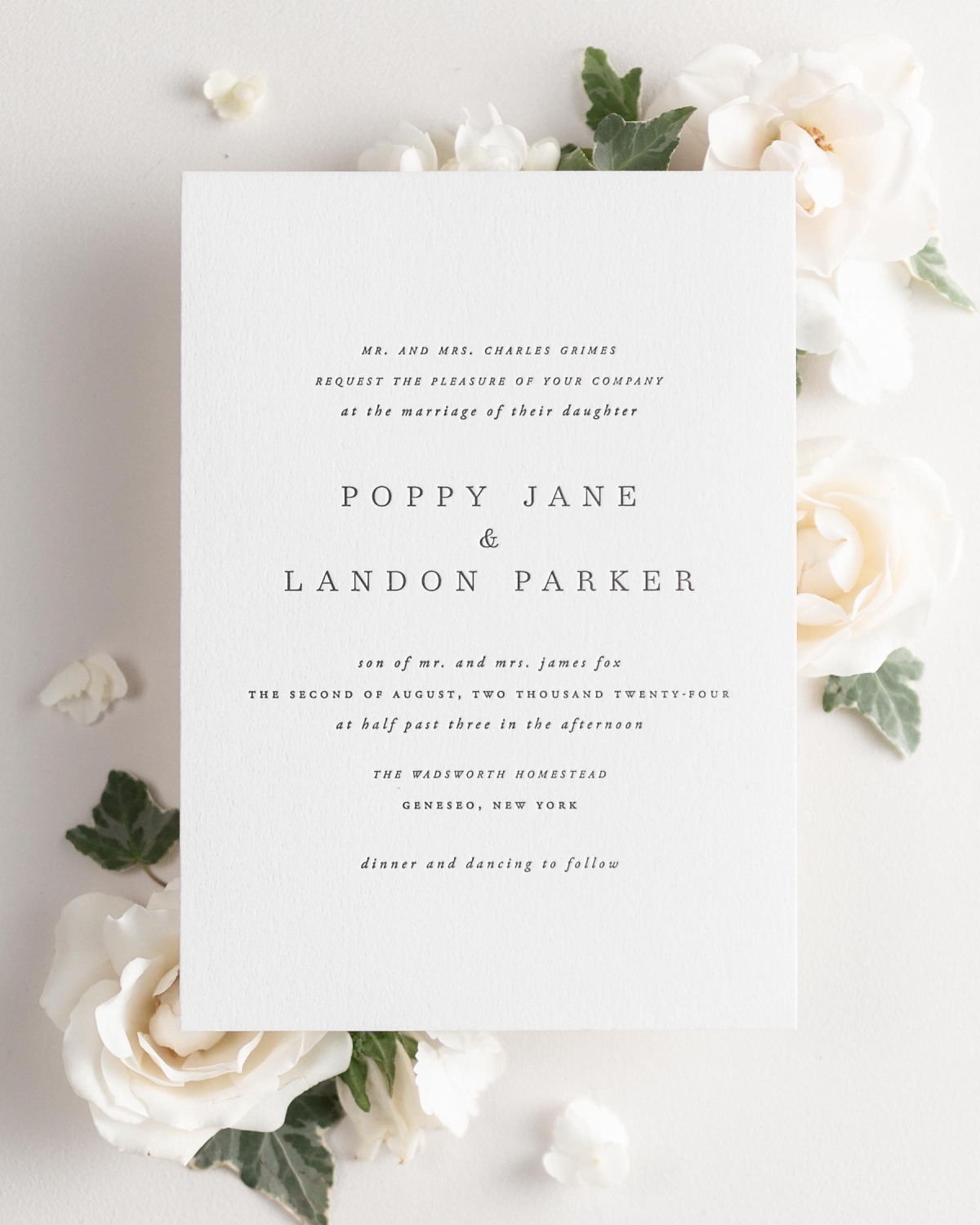 Letterpress Wedding Invitations | Shine Wedding Invitations