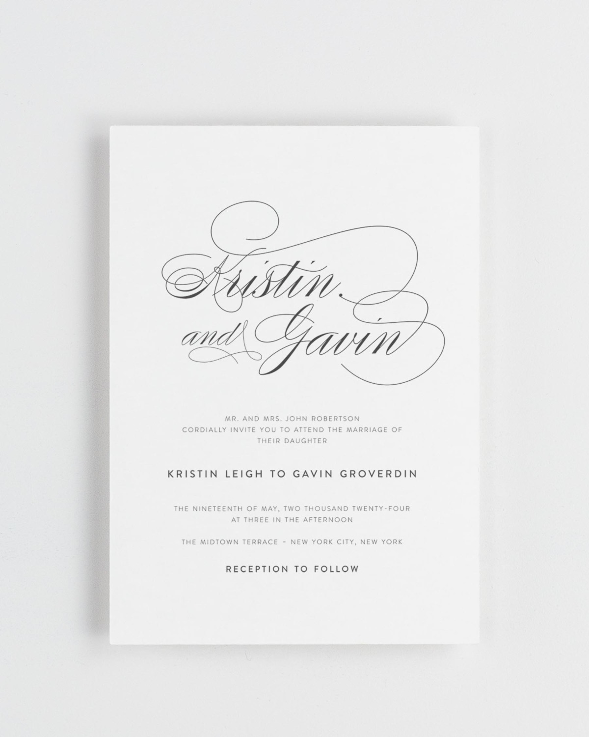 Script Elegance Wedding Invitations | Shine Wedding Invitations