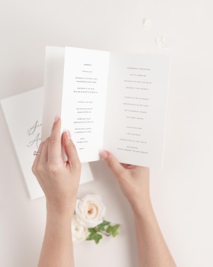 Sienna Wedding Programs | Shine Wedding Invitations