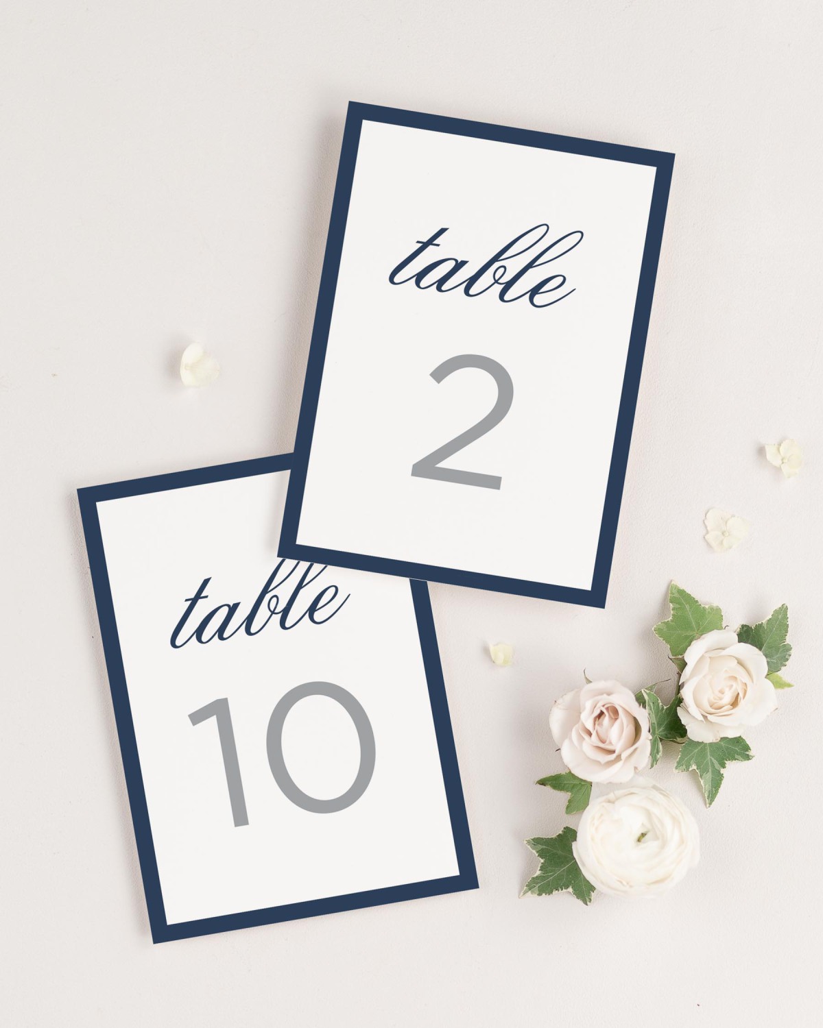Sophisticated Modern Table Numbers | Shine Wedding Invitations