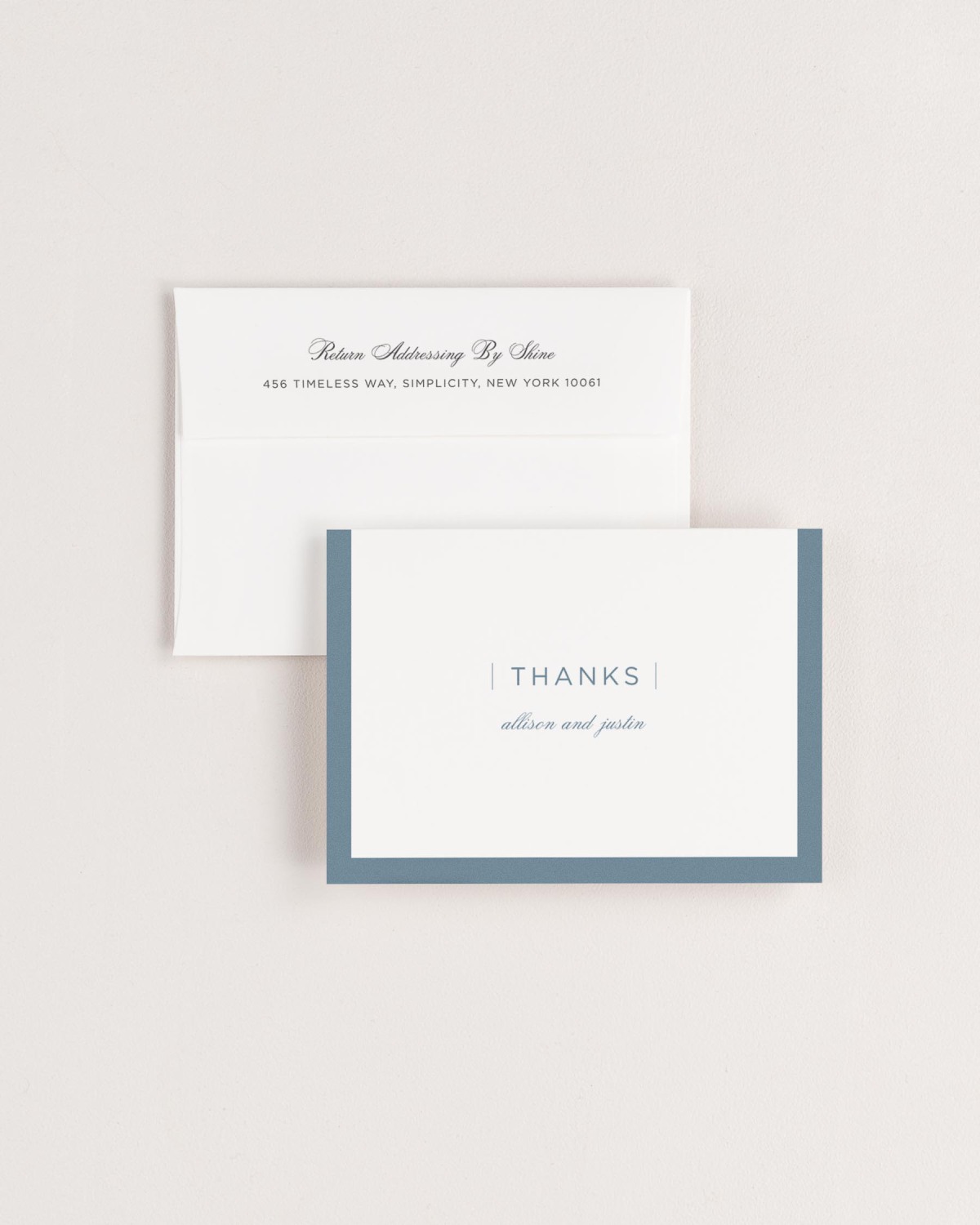 Sophisticated Modern Wedding Thank You Cards | Shine Wedding Invitations