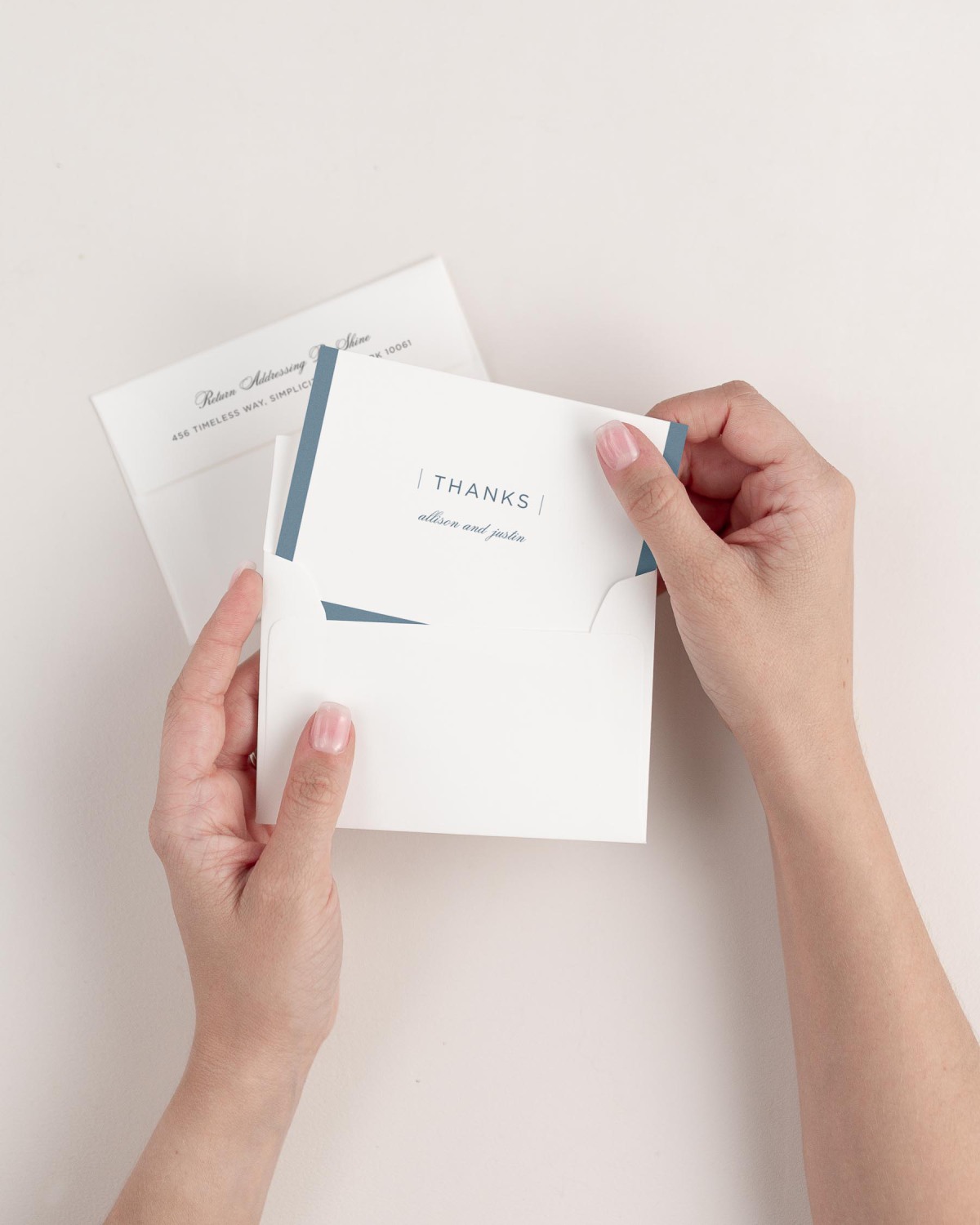 Sophisticated Modern Wedding Thank You Cards | Shine Wedding Invitations