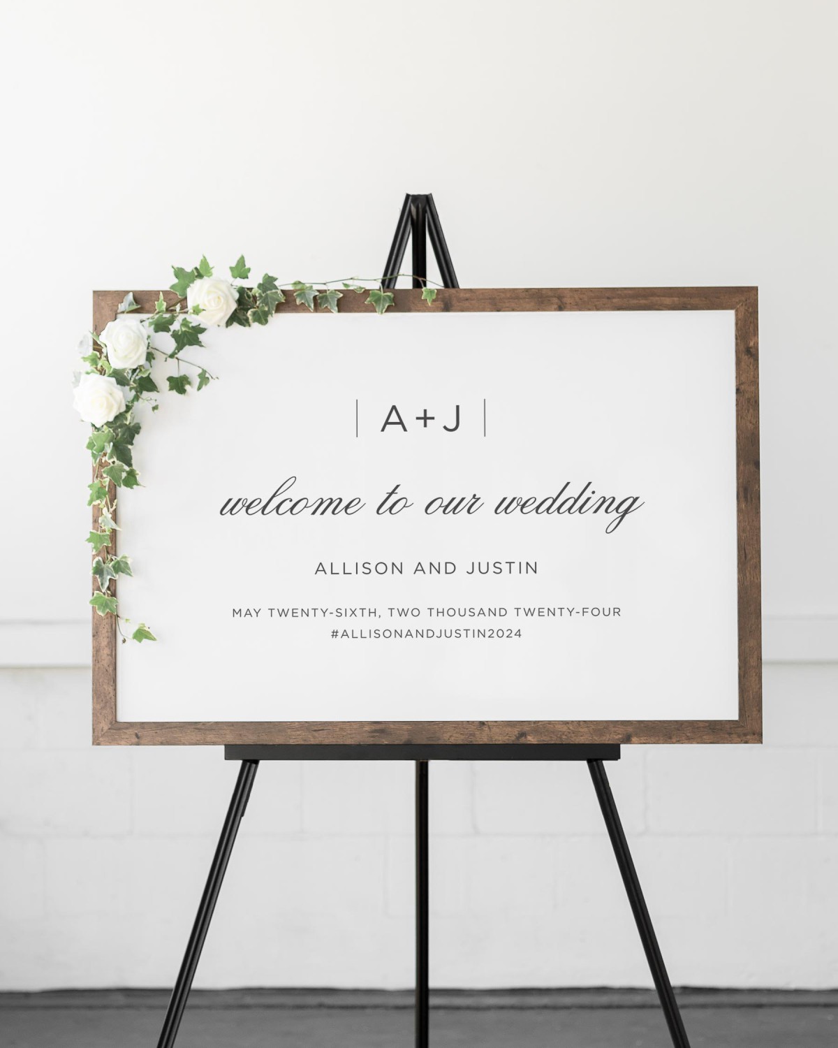 Sophisticated Modern Welcome Signs | Shine Wedding Invitations