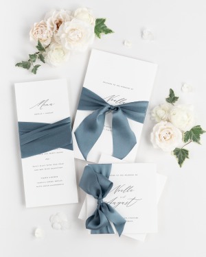 Ribbon Wedding Invitations | Shine Wedding Invitations
