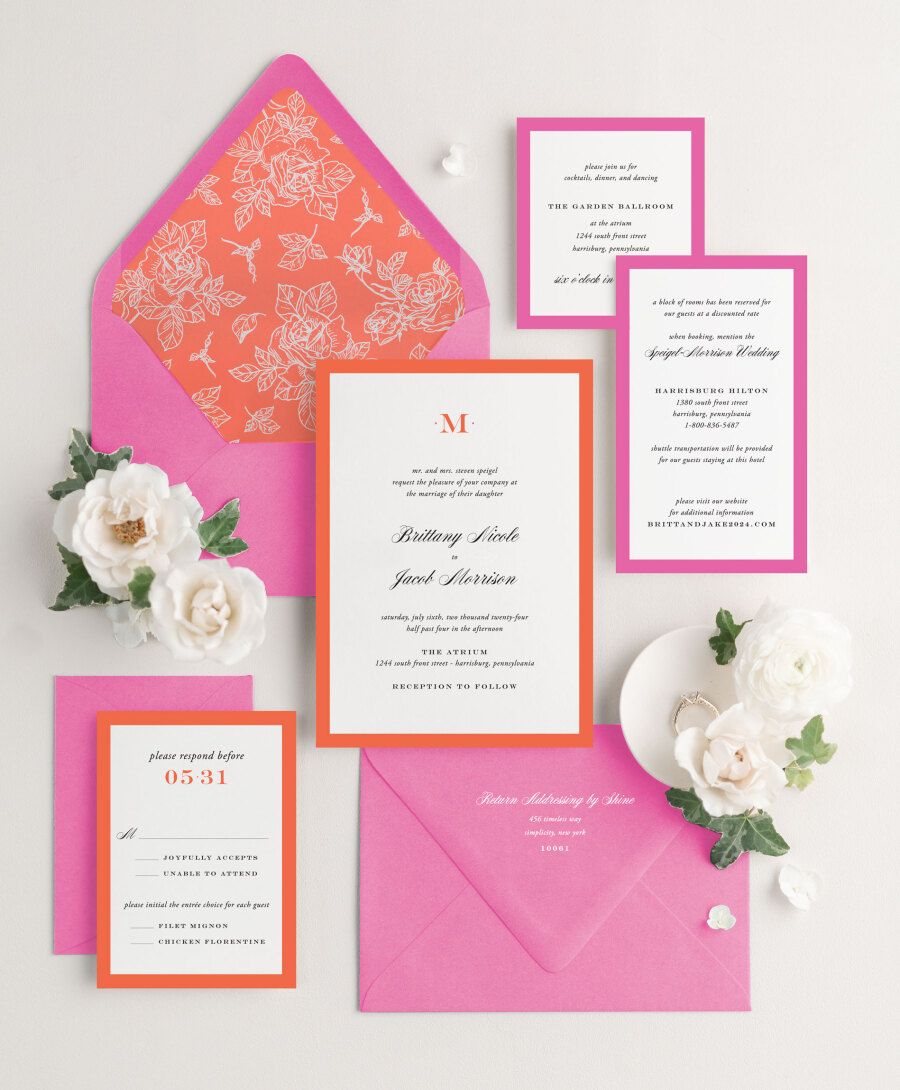 Simple, Traditional, Classic Wedding Invitations in Gray | Shine ...