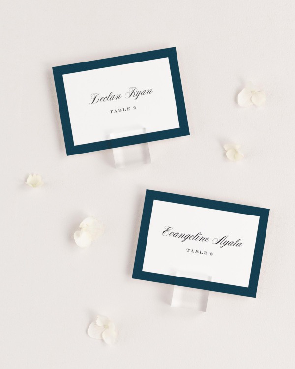 Simple wedding place cards | Honestweddingadvice.com