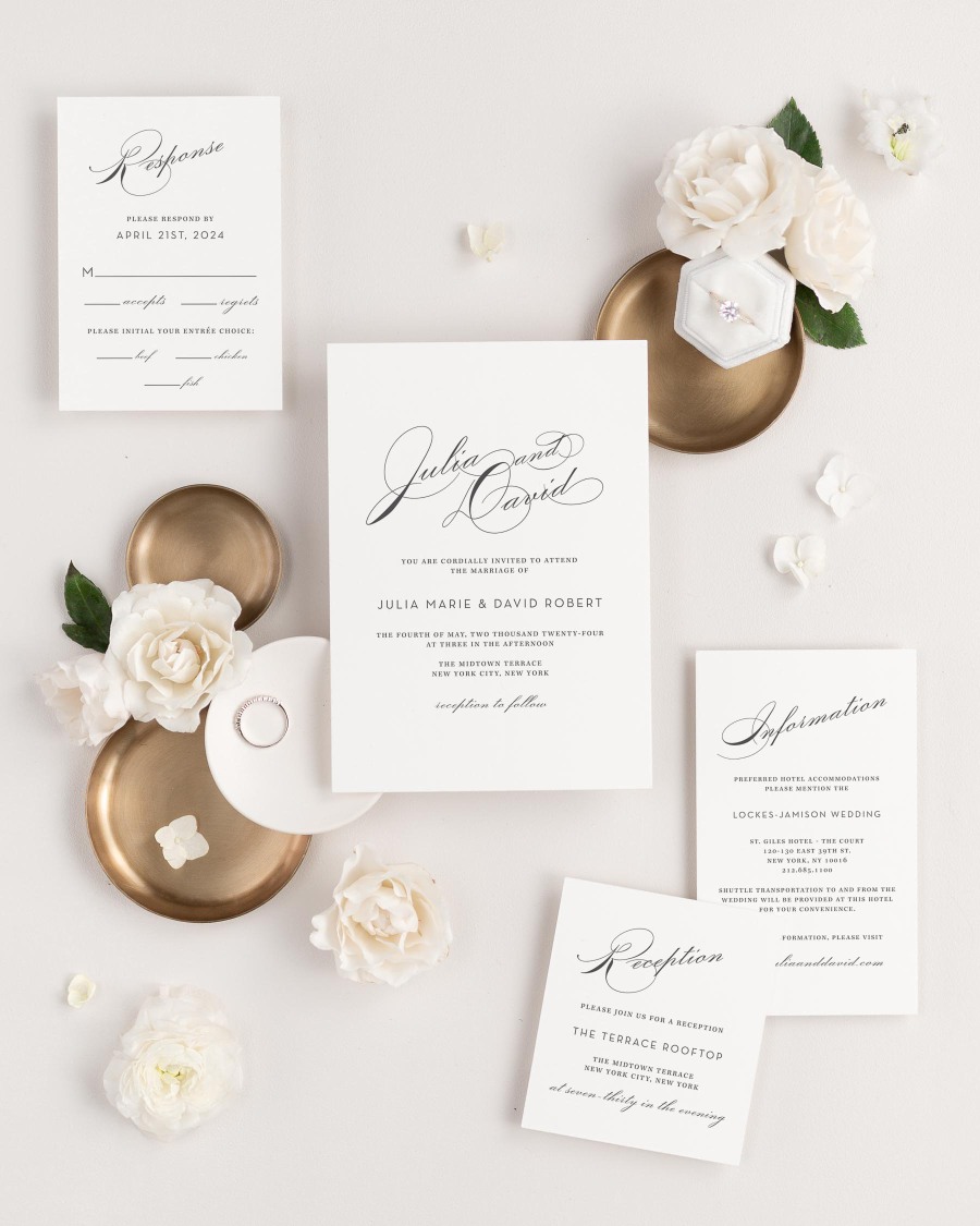 Vintage Glam Wedding Invitations | Shine Wedding Invitations