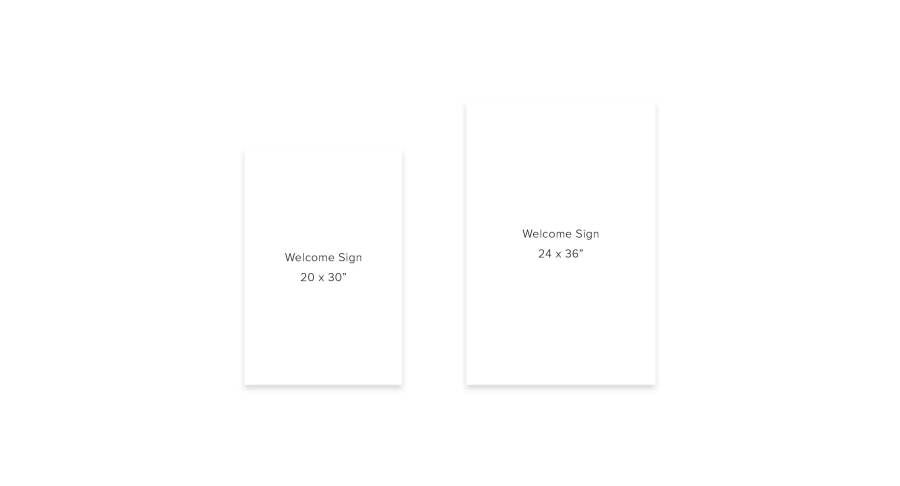 Annalena Welcome Signs | Shine Wedding Invitations
