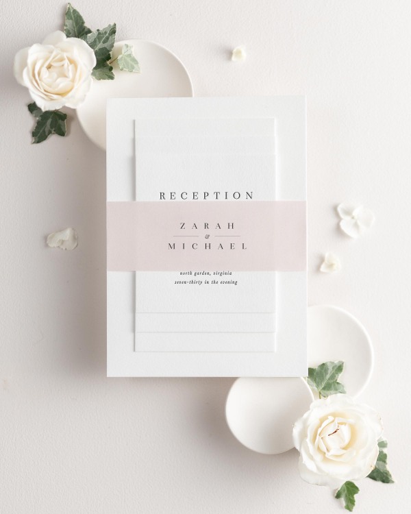 Navy and Pink Wedding Invitations | Shine Wedding Invitations