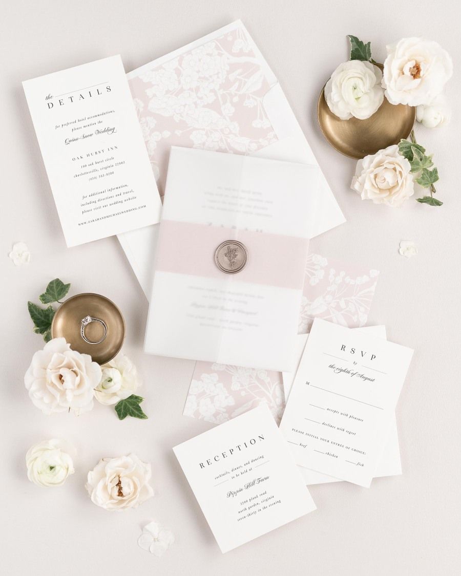 Modern Mint Wedding Invitations | Shine Wedding Invitations