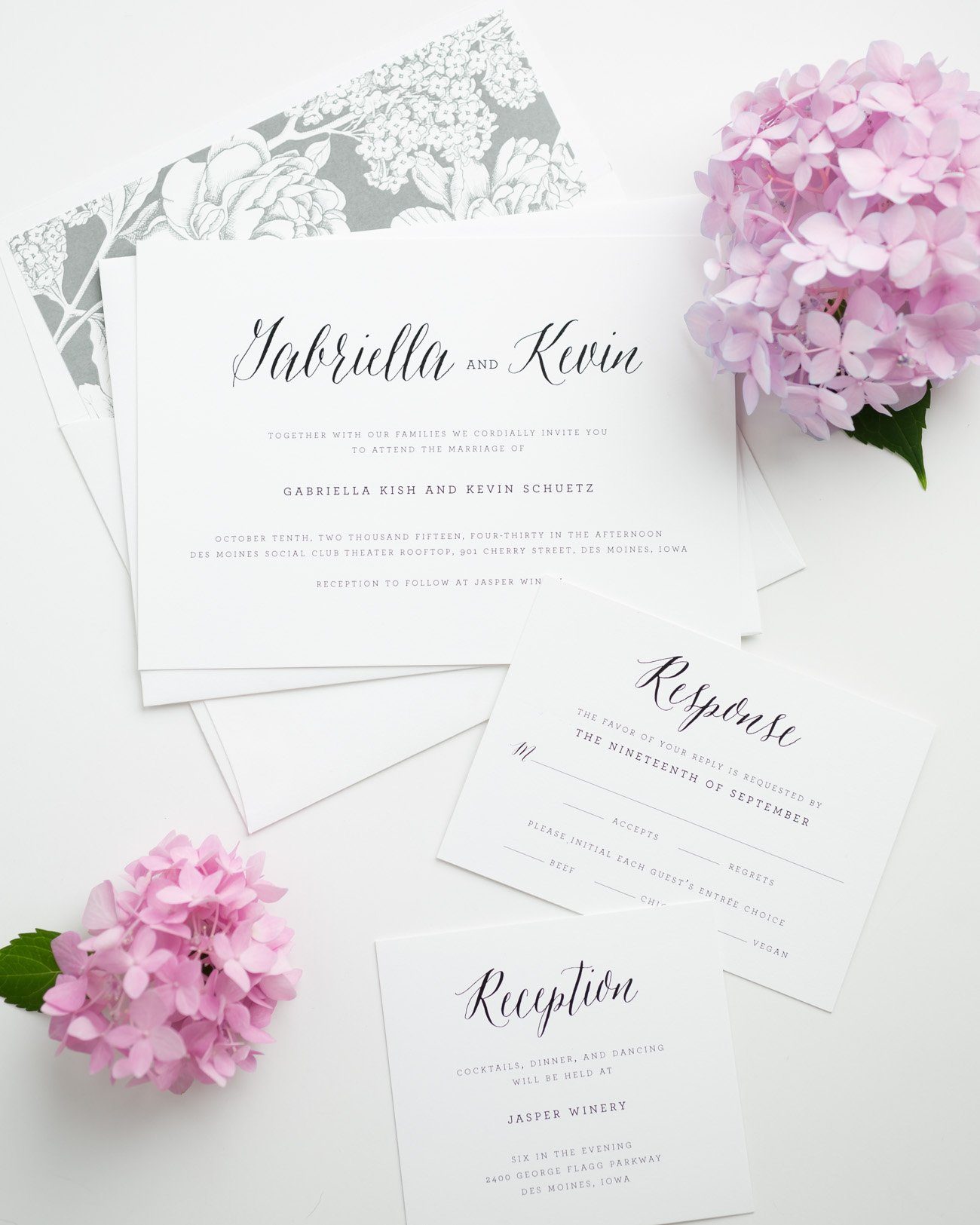 Rustic Gray Wedding Invitations | Shine Wedding Invitations